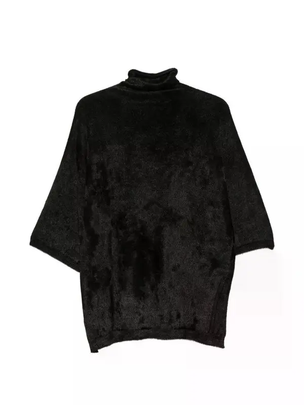 SEMICOUTURE Half-sleeve Roll Neck Sweater