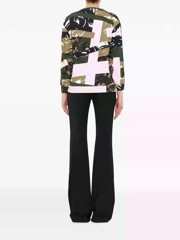 Kenzo Camouflage-print Logo-print Sweatshirt