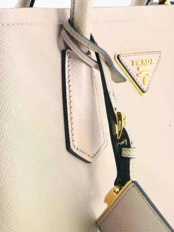Prada Cuir Double Saffiano Leather Small Tote Bag
