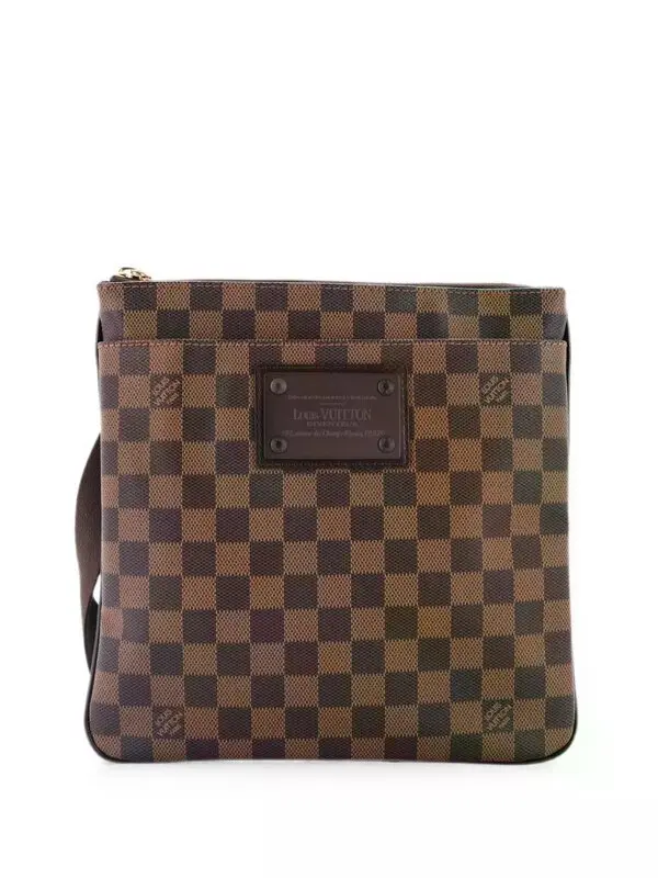 LOUIS VUITTON Brooklyn Pochette Plate Damier Crossbody Bag