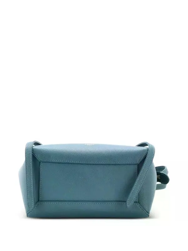 Celine Belt Bag Textured Leather Nano Shoulder Bag - Green