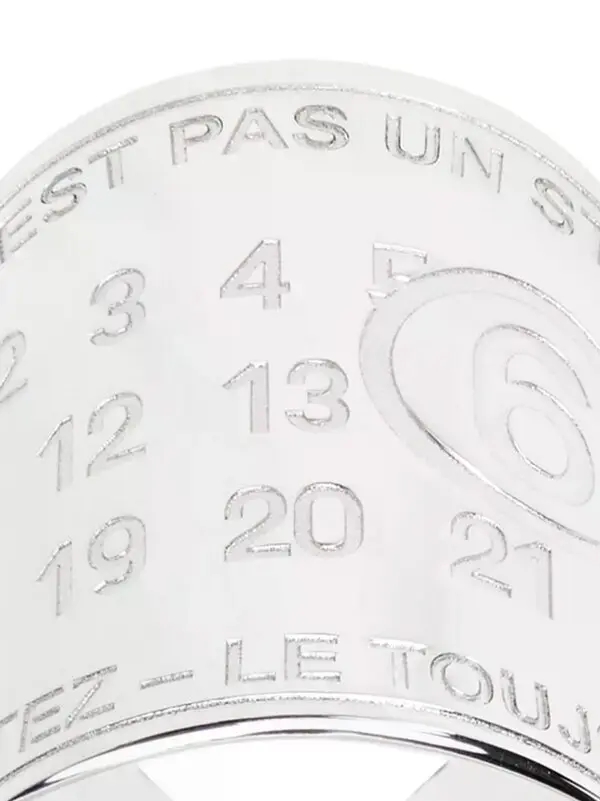 MAISON MARGIELA Tone Numeric Logo Cuff Bracelet