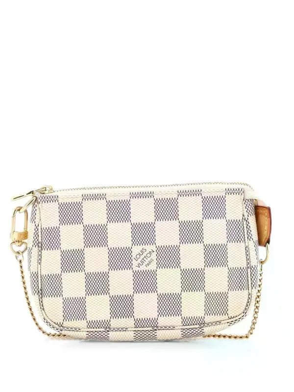 LOUIS VUITTON Pochette Accessoires Damier Mini Clutch Bag
