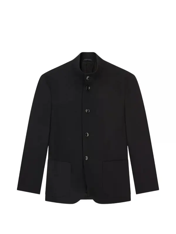 Giorgio Armani Mandarin-collar Virgin Wool Jacket