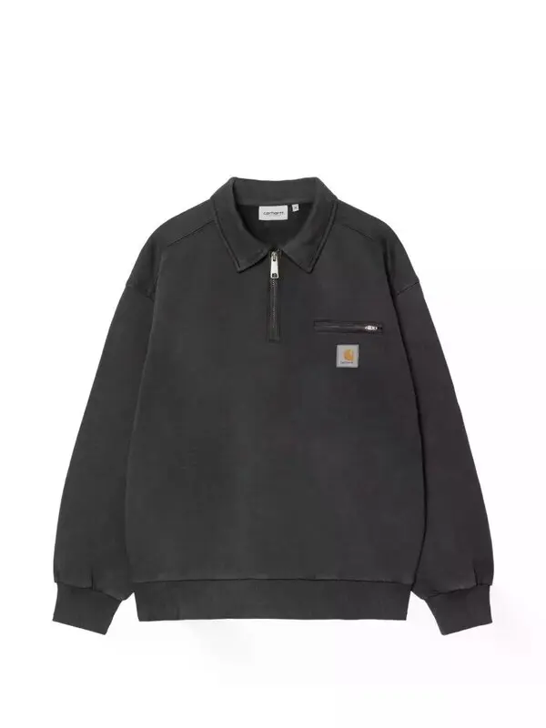 Carhartt Work In Progress Half Zip Detroit Sweatshirt - Black
