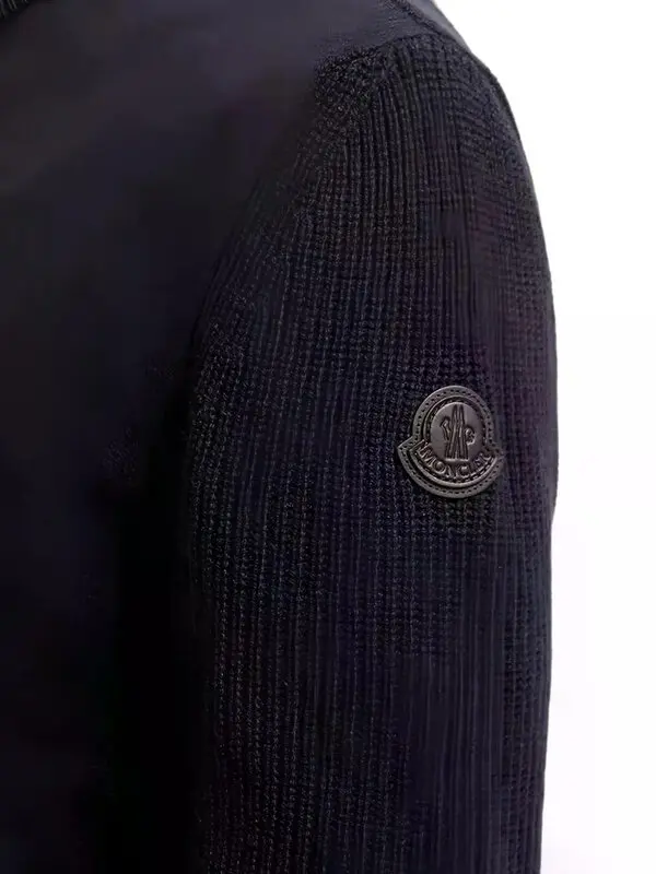 Moncler Wool & Cashmere Zip-up Cardigan