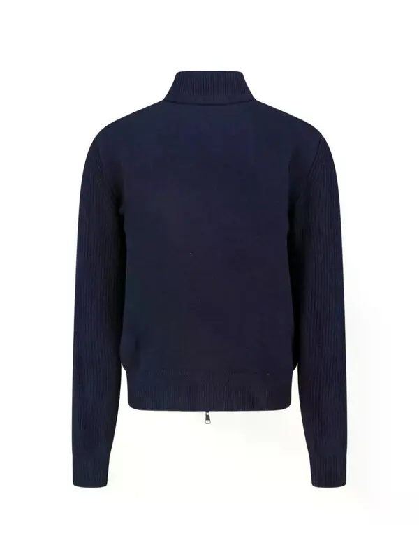 Moncler Wool & Cashmere Zip-up Cardigan