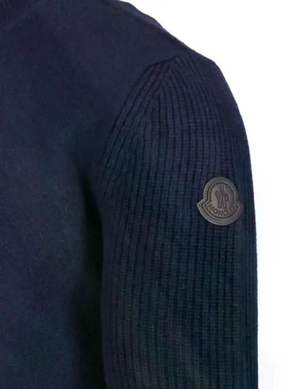 Moncler Wool & Cashmere Zip-up Cardigan