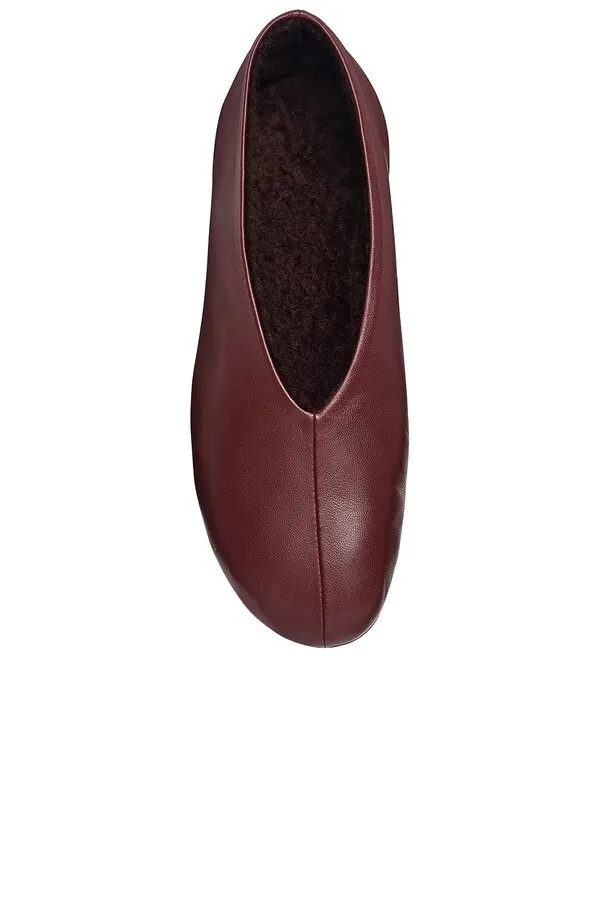 THE ROW Shearling Lined Stella Slipper