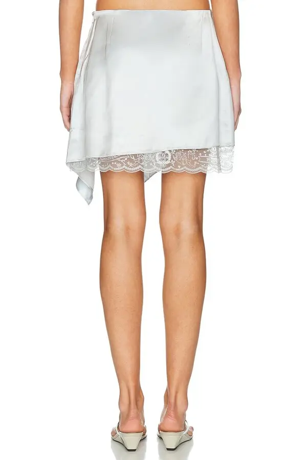 Acne Studios Inouki Mini Skirt - Ice Blue