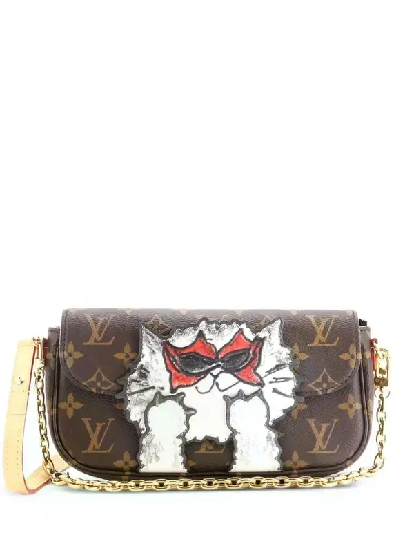 LOUIS VUITTON Ivy Wallet On Chain Limited Edition Grace Coddington Catogram Canvas Shoulder Bag - Brown