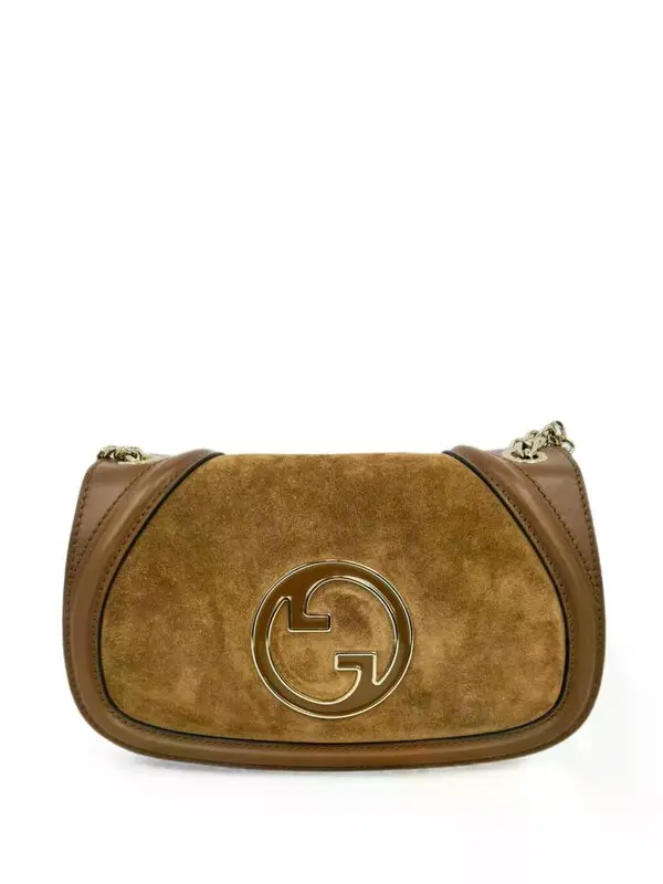 Gucci Blondie Interlocking G Shoulder Bag - Brown