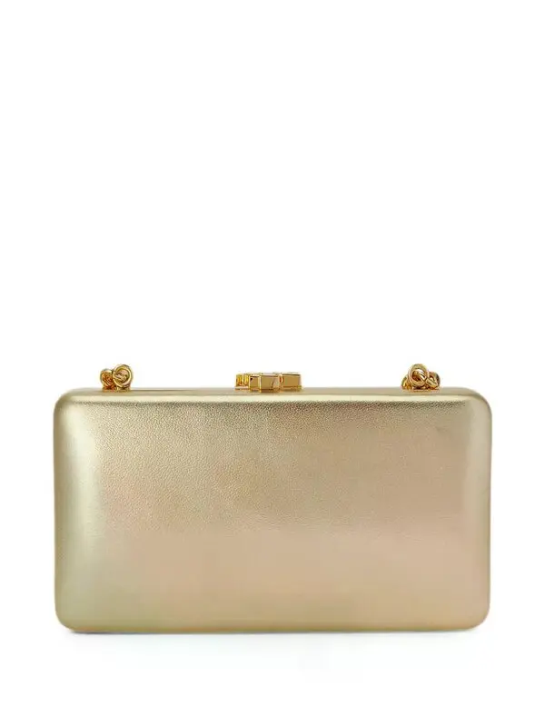 Ralph Lauren Small Franki Metallic Leather Clutch Bag
