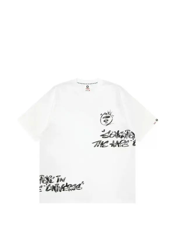 AAPE BY *A BATHING APE Moonface-print T-shirt