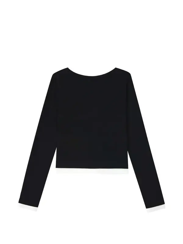 CHOCOOLATE Layered-effect Henley Top