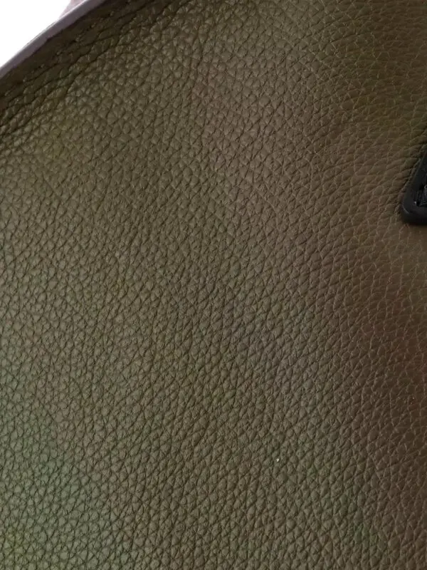 LOUIS VUITTON On My Side Leather With Monogram Canvas Mm Tote Bag