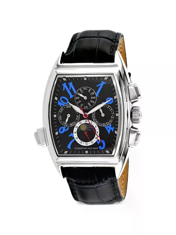 CHRISTIAN VAN SANT Grandeur 45mm Chronograph Watch - Black