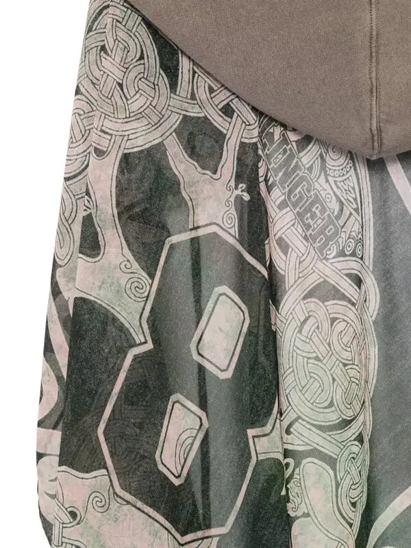 Ottolinger Floral-print Hooded Scarf