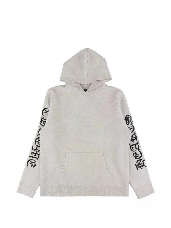 Chrome Hearts Embroidered-logo Cashmere Hoodie