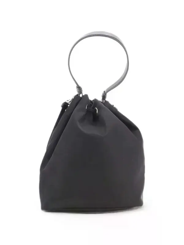Prada Re-edition 1978 Crystal Embellished Tessuto Mini Bucket Bag - Black