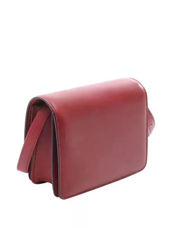 Celine 2000-2026 Small Calfskin Classic Box Crossbody Bag - Red
