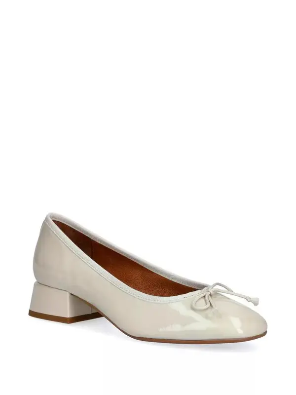 JONAK PARIS Dybil Patent Finish Pumps With Bow Detailing