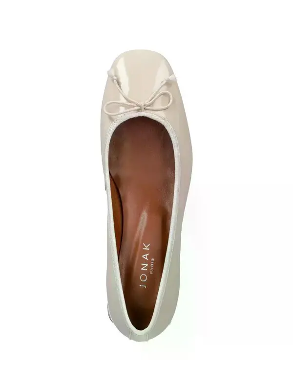 JONAK PARIS Dybil Patent Finish Pumps With Bow Detailing