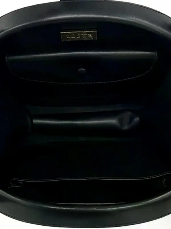 Loewe 20th Century Leather Anagram Round Handbag