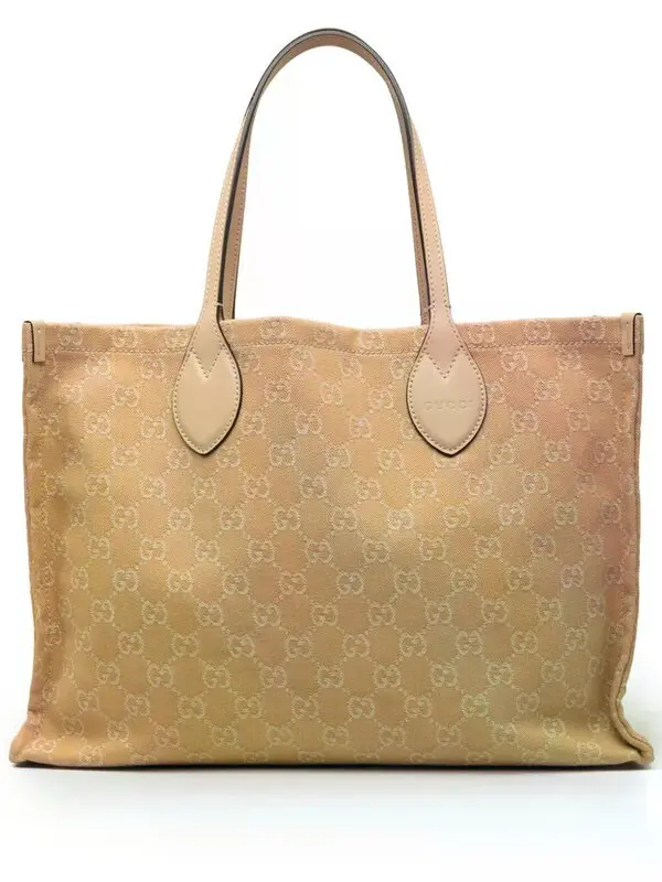 Gucci 2016-2026 Large Gg Denim Ophidia Tote Bag