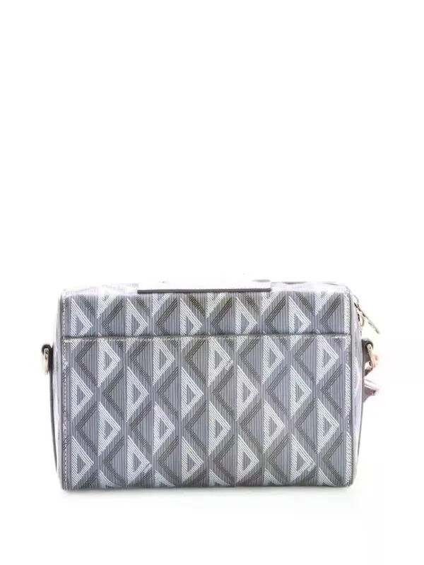 Dior Lingot Messenger Bag Cd Diamond Coated Canvas Crossbody Bag