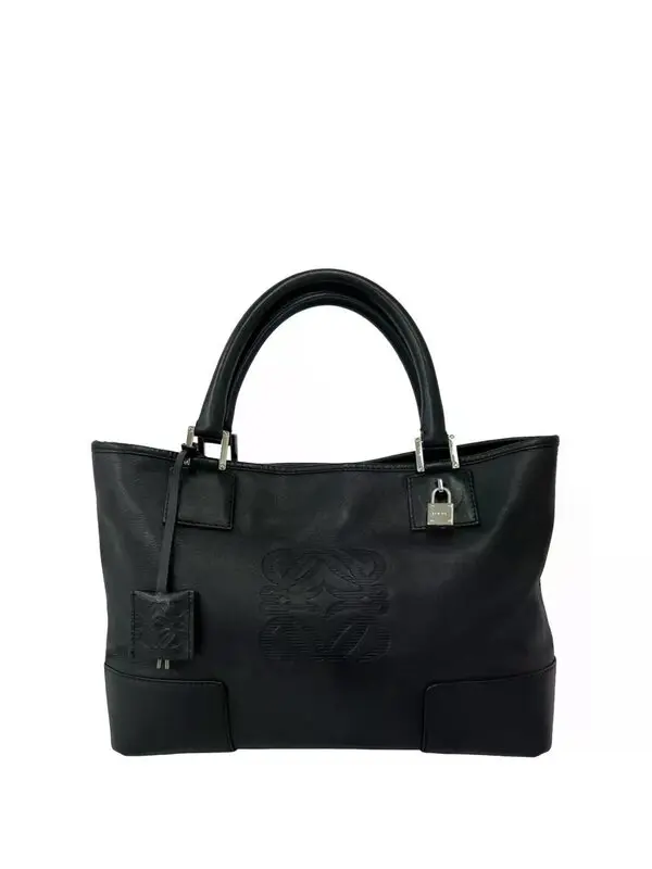 Loewe 20th Century Leather Fusta 28 Tote Bag - Black