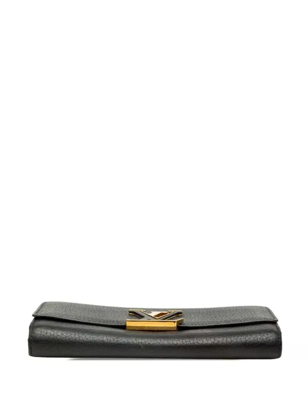 LOUIS VUITTON 2018 Taurillon Capucines Wallet Long Wallets