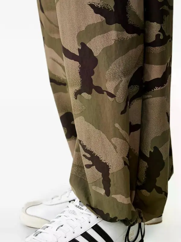 Adidas Seasonal Essentials Camo Woven Parachute Tracksuit Bottoms - Green