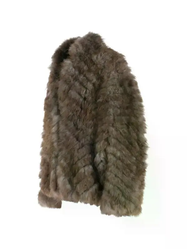 Simonette Ravizza Goat-fur Lapel Jacket