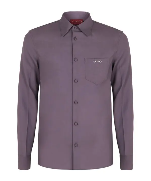 Gucci Long Sleeved Gabardine Shirt