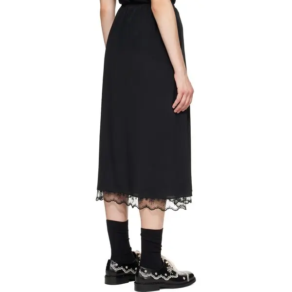 Simone Rocha Lace-trimmed Midi Skirt
