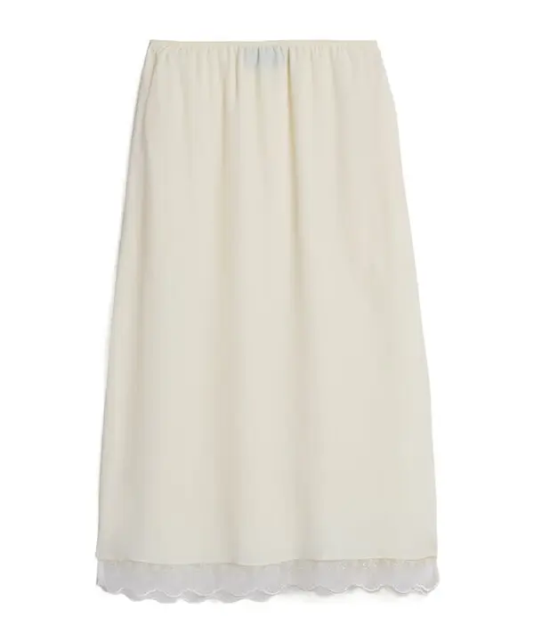 Simone Rocha Lace-trimmed Midi Skirt