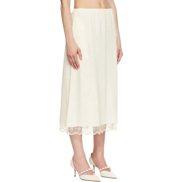 Simone Rocha Lace-trimmed Midi Skirt