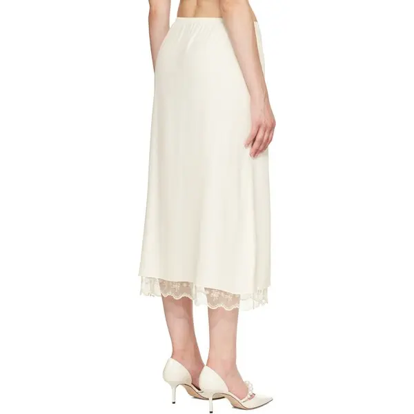 Simone Rocha Lace-trimmed Midi Skirt