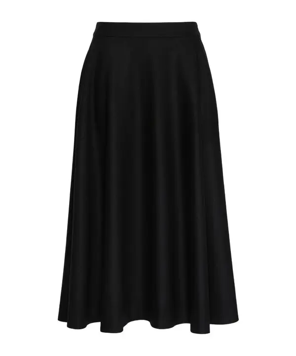 Max Mara Pleated Maxi Skirt - Black