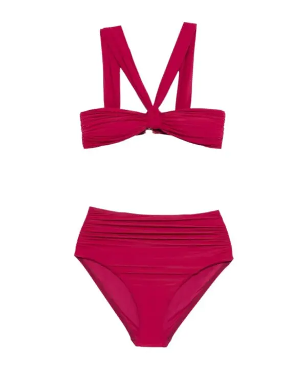 Zimmermann Ruched Clothing Bikini Set