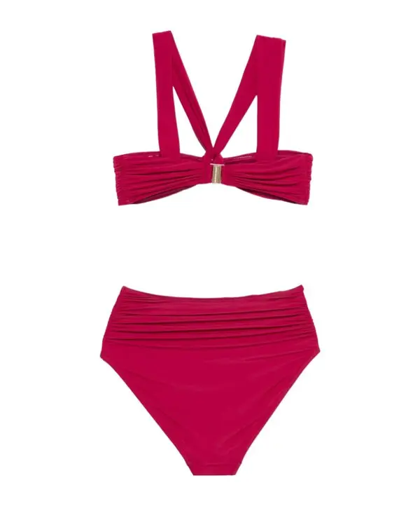 Zimmermann Ruched Clothing Bikini Set