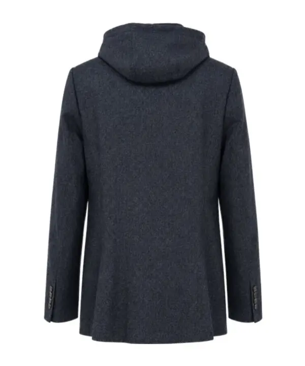 Eleventy Hooded Single-breasted Blazer - No