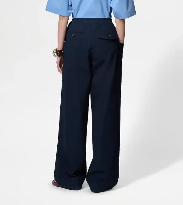 TOD'S Drawstring Poplin Trousers