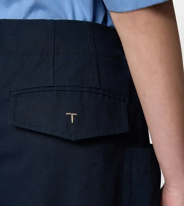 TOD'S Drawstring Poplin Trousers