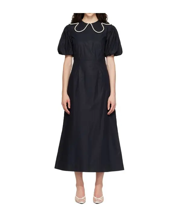 Simone Rocha Puff Sleeve Petal Collar Dress