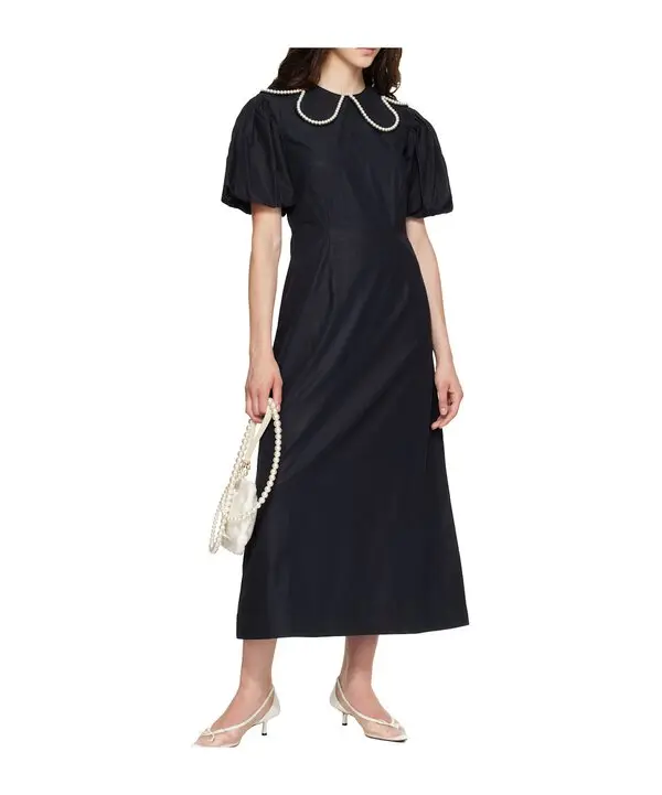 Simone Rocha Puff Sleeve Petal Collar Dress