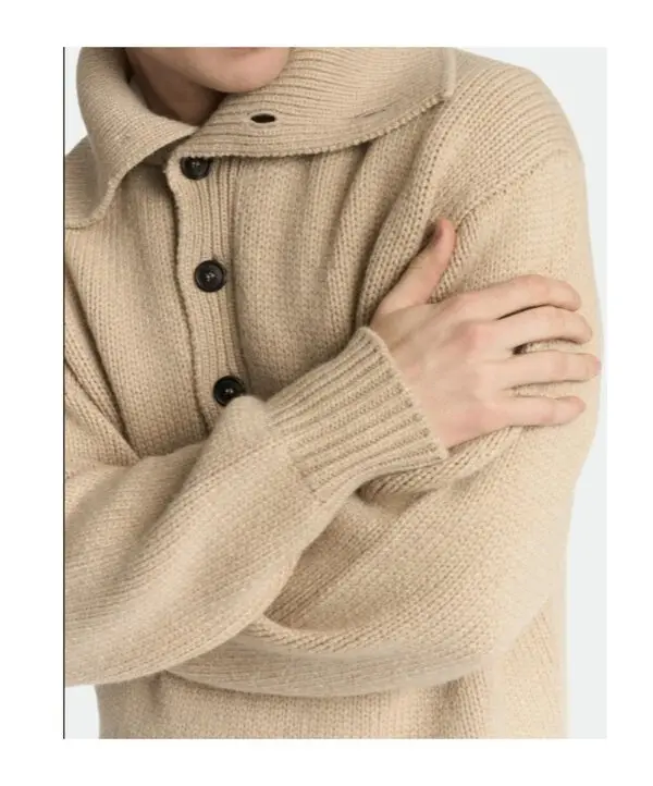 Malo Button-fastening Ribbed-collar Knit