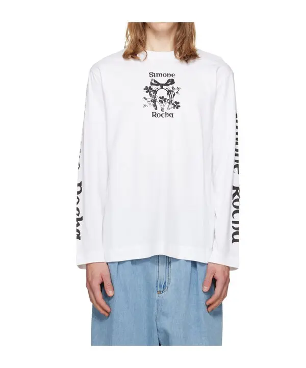 Simone Rocha Printed Long-sleeved T-shirt