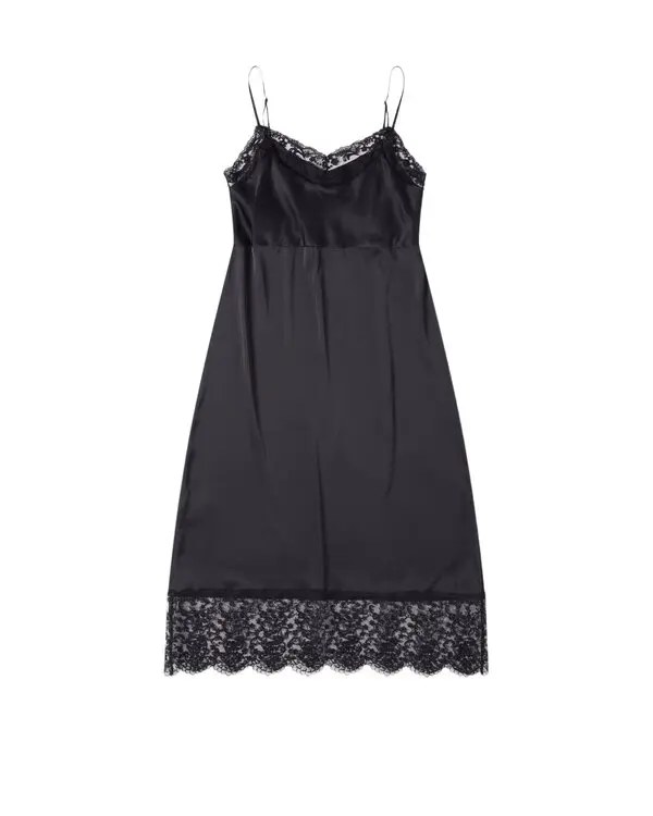 Simone Rocha Lace-trimmed Slip Dress